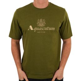Aquascutum Active Big Logo T-shirt Armeegr&uuml;n