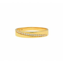 Adelia&acute;s ADELIA ́S Damen Fingerring "Damenring 333 Gold ( 8K ) mit Zirkonia", 54, Goldgold, Gold, Fingerringe, Goldring