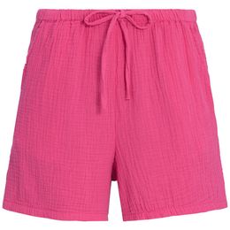 Gina Damen Musselin-Shorts in Unifarben
