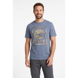 Timberland Herren T-Shirt "Water Stack Logo Short Sleeve Tee"stone wash, Gr. M, Obermaterial: 100% Baumwolle, Shirts, Kurzarmdesign, aus Baumwolle