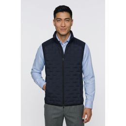 BOSS Green Herren Steppwestedunkelblau402, Gr. L, unifarben, Web, Obermaterial: 86% Polyamid, 14% Elasthan, Westen
