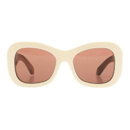 Off-White Off White - "Pablo" Sonnenbrille f&uuml;r Herren, Alltag, Azetat (Wei&szlig;/Braun)