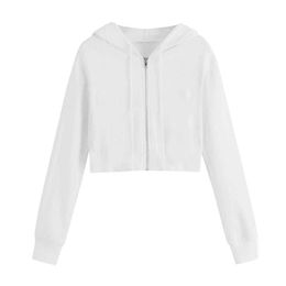 Miso - Hoodie mit durchgehendem Rei&szlig;verschluss f&uuml;r Damen (Wei&szlig;)