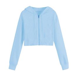 Miso - Hoodie mit durchgehendem Rei&szlig;verschluss f&uuml;r Damen (Blau)