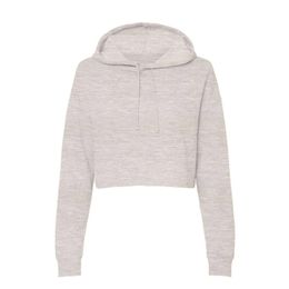 Miso - Kapuzenpullover f&uuml;r Damen, kurz geschnitten, meliert (Haferflocken)