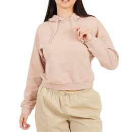 Brave Soul - Kurz-Hoodie f&uuml;r Damen (Braungrau)