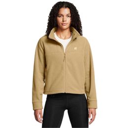 Under Armour - "Expanse" Hoodie mit durchgehendem Rei&szlig;verschluss f&uuml;r Damen, Hoher Kragen, Fleece (Braun)