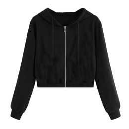 Miso - Hoodie mit durchgehendem Rei&szlig;verschluss f&uuml;r Damen (Schwarz)