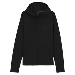 BOSS - "Active" Hoodie mit durchgehendem Rei&szlig;verschluss f&uuml;r Herren, Training (Schwarz)