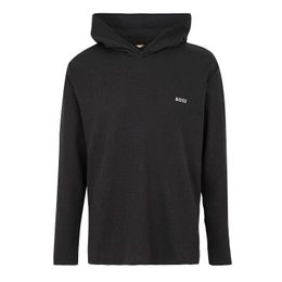 BOSS - Hoodie zum &Uuml;berziehen f&uuml;r Herren, Waffelstrick (Schwarz)