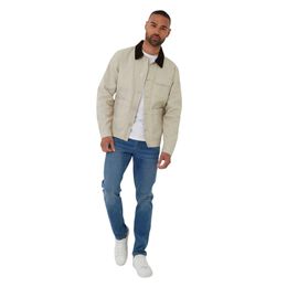 Threadbare. Threadbare - Utility Jacke f&uuml;r Herren, Kord (Steinfarben)