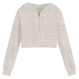 Miso - Kurz-Hoodie f&uuml;r Damen (Haferflocken)