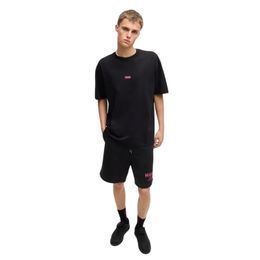 HUGO BOSS - "Nomario" Sweat-Shorts f&uuml;r Herren (Schwarz/Pink)