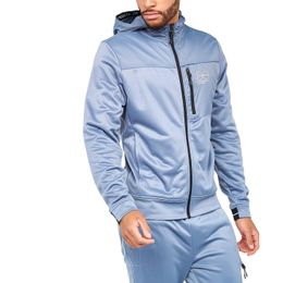 CrossHatch - Hoodie mit durchgehendem Rei&szlig;verschluss f&uuml;r Herren (Stahlblau)
