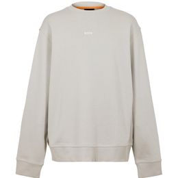 BOSS - "Wesmallcrew" Sweatshirt f&uuml;r Herren (Hellbeige)
