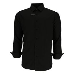 Scotch & Soda Scotch And Soda - Hemd f&uuml;r Herren, Oxford-Stil, Lang&auml;rmlig (Schwarz)