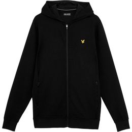 Lyle & Scott Lyle & Scott - Hoodie mit durchgehendem Rei&szlig;verschluss f&uuml;r Herren, Fleece (Samtschwarz)