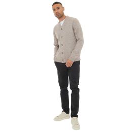 Threadbare. Threadbare - "Dutch" Strickjacke f&uuml;r Herren (Holzkohle-Mergel)