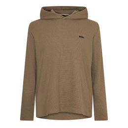 BOSS - Hoodie zum &Uuml;berziehen f&uuml;r Herren, Waffelstrick (Braun)