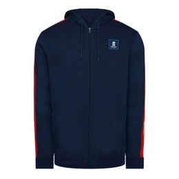 Castore - Hoodie mit durchgehendem Rei&szlig;verschluss f&uuml;r Herren (Marineblaue Pfingstrose)