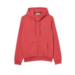 Lacoste - "Classic Up" Hoodie mit durchgehendem Rei&szlig;verschluss f&uuml;r Herren (Rot)