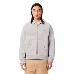 Lacoste - Hoodie mit durchgehendem Rei&szlig;verschluss f&uuml;r Herren, mit Kapuze (Grau)
