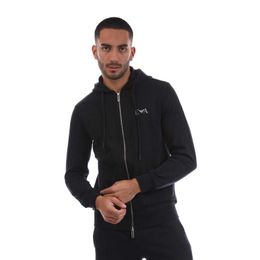 Emporio Armani EA7 - Hoodie mit durchgehendem Rei&szlig;verschluss f&uuml;r Herren, mit Kordelzug (Dunkles Marineblau)