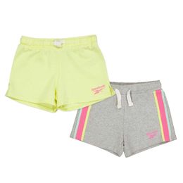 Reebok - Shorts f&uuml;r M&auml;dchen (2er-Pack) (Hellgrau meliert)