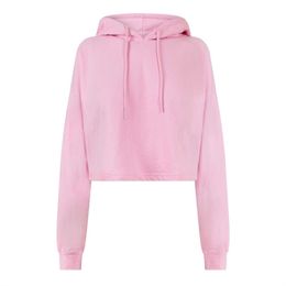 Miso - Kapuzenpullover f&uuml;r Damen, kurz geschnitten, meliert (Pink)