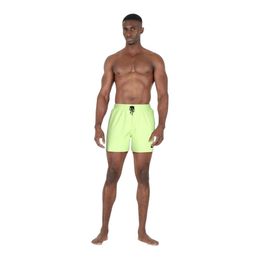 Nike - "Swoosh" Badeshorts f&uuml;r Herren, Mit Mesh gef&uuml;ttert (Volt Farbe)