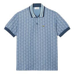 Lacoste - Poloshirt f&uuml;r Herren, Jacquard (Blau)
