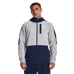 Under Armour - "Threadborne" Hoodie mit durchgehendem Rei&szlig;verschluss f&uuml;r Herren (Grau)