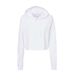 Miso - Kapuzenpullover f&uuml;r Damen, kurz geschnitten, meliert (Wei&szlig;)