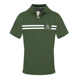 Aquascutum - Poloshirt f&uuml;r Herren, Mit Kragen (Milit&auml;rgr&uuml;n)
