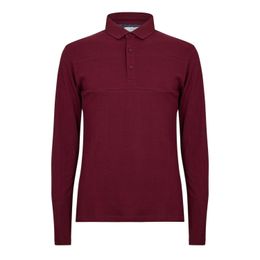 Peter Werth - "Noaks" Poloshirt f&uuml;r Herren, Lang&auml;rmlig (Burgunderrot)