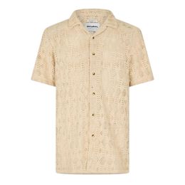 Threadbare. Threadbare - "Rackes" Hemd f&uuml;r Herren, kurz&auml;rmlig (Ecru)