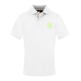 Aquascutum - Poloshirt f&uuml;r Herren, kurz&auml;rmlig (Wei&szlig;)