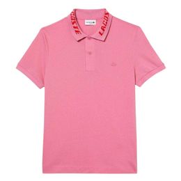 Lacoste - "Movement" Poloshirt f&uuml;r Herren, Kragen mit Logo (Pink)