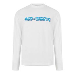 Off-White Off White - T-Shirt f&uuml;r Herren, Lang&auml;rmlig (Wei&szlig;)