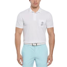 Original Penguin - Poloshirt f&uuml;r Herren, Emblem (Leuchtend Wei&szlig;)