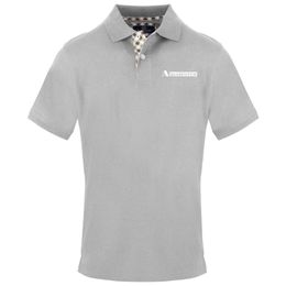 Aquascutum - Poloshirt f&uuml;r Herren, kurz&auml;rmlig (Grau)