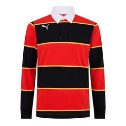 Puma - "Lifestyle" Poloshirt f&uuml;r Herren, Lang&auml;rmlig (Rot)