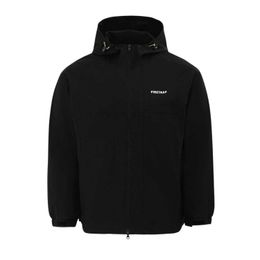 Firetrap - Kapuzenjacke f&uuml;r Herren, Leicht (Schwarz)