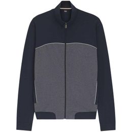 BOSS - Trainingsjacke f&uuml;r Herren, Kontrastpaspel (Dunkelblau)