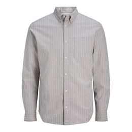 Jack & Jones Jack And Jones - Hemd f&uuml;r Herren, Regul&auml;r, Lang&auml;rmlig (Federgrau)
