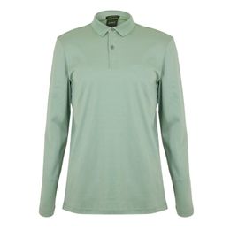 BOSS - "Pirol" Poloshirt f&uuml;r Herren, Lang&auml;rmlig (Gr&uuml;n)