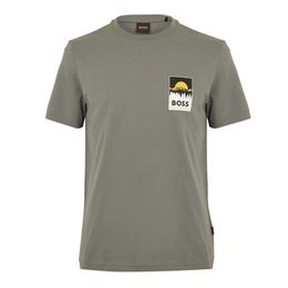 BOSS - T-Shirt f&uuml;r Herren, Jersey (Grau)