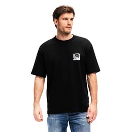BOSS - T-Shirt f&uuml;r Herren, Logo, Baumwolle (Schwarz)