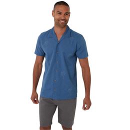 Threadbare. Threadbare - Hemd f&uuml;r Herren, kurz&auml;rmlig (Denim)