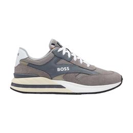 BOSS - "Kurt" Sneaker f&uuml;r Herren, Leder (Grau)